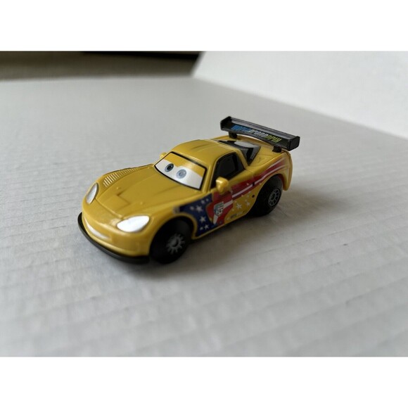 Toys | Disney Pixar Cars Stunt Racers Jeff Gorvette Plastic Vehicle Rev ...